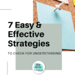 7 Easy and Effective Strategies to Check for Understanding - Rae Rocks ...