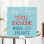5 Ways to Improve Work-Life Balance for Teachers - Rae Rocks Teaching