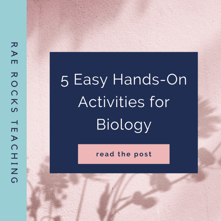 5 Easy Hands-On Activities for Biology - Rae Rocks Teaching