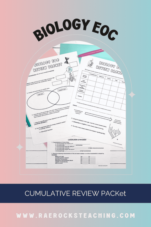 Easy Guide for Teachers on How to Prepare for the Biology EOC - Rae ...